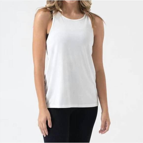 NUX | Tops | New Nux Chase Drape Tank In White | Poshmark